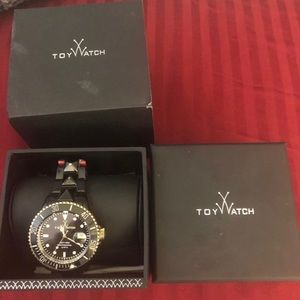ToyWatch | Jewelry | Rare Toy Watch Red Black Studs Rocker Pyramid ...
